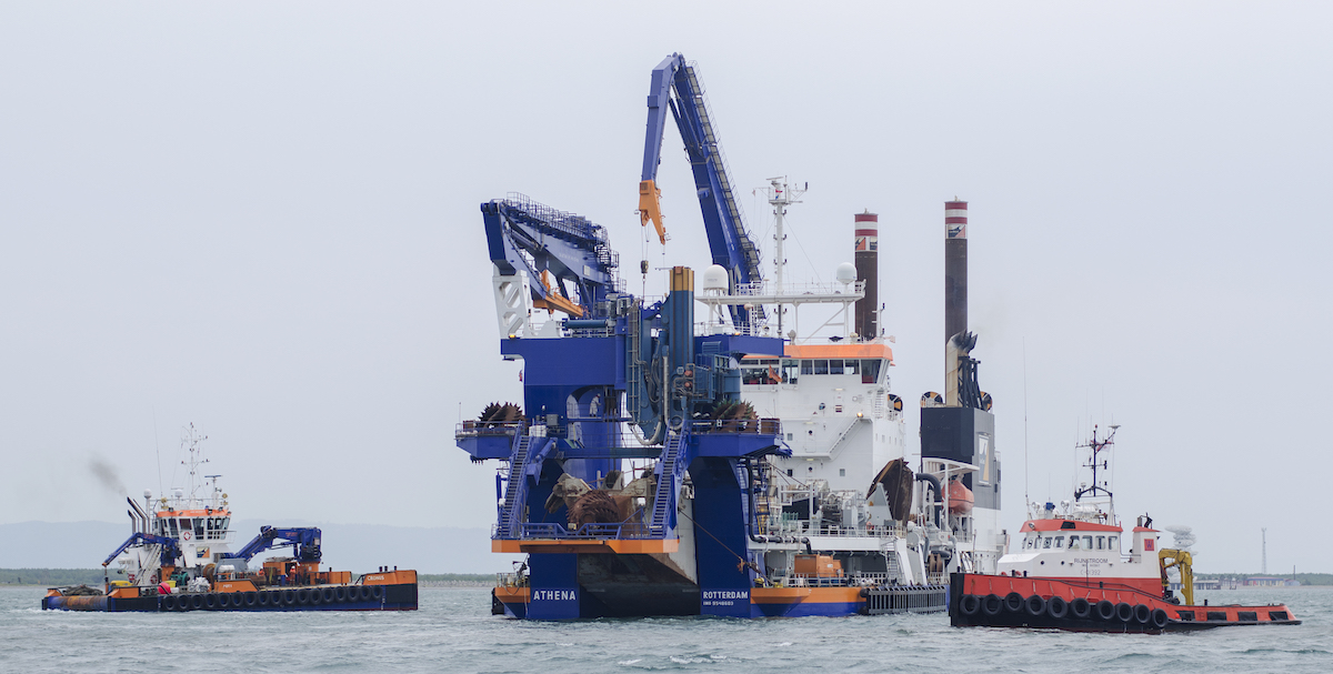 Photo story: Construction of Georgia's first deep sea port underway ...