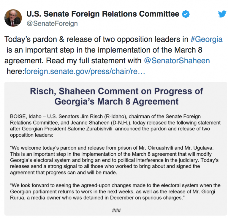 Agreement between Georgian authorities and opposition once again under ...