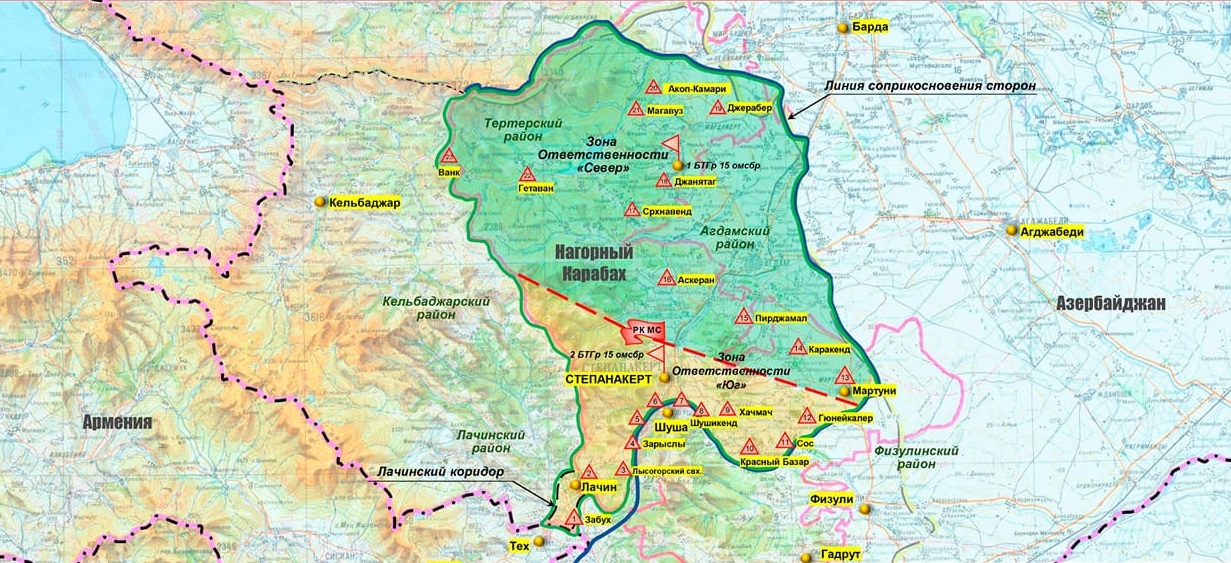 Karabakh: Russian and Turkish peacekeepers, Azerbaijani and Armenian ...